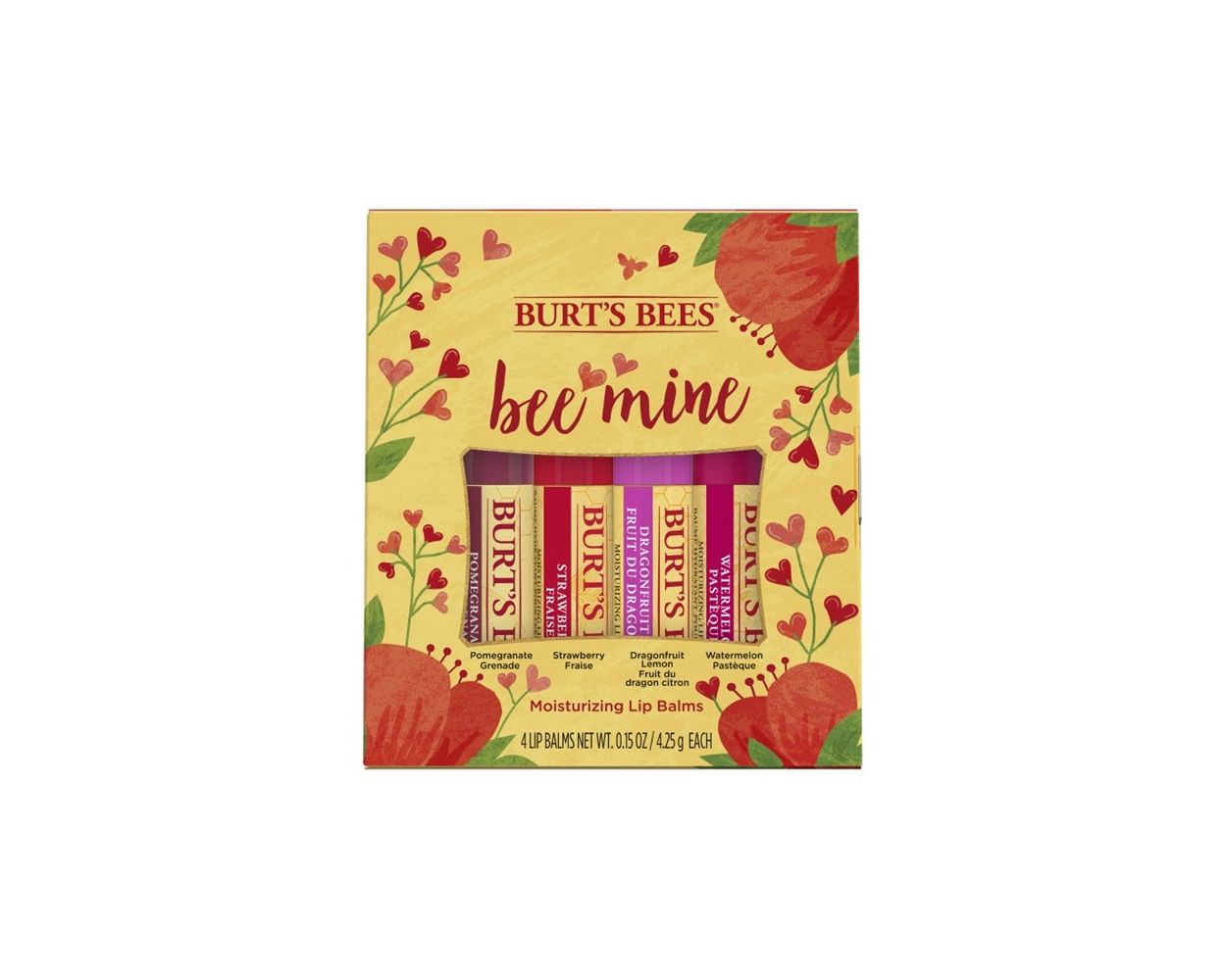 Burts Bees Bee Mine Lip Balms (4 Pack)